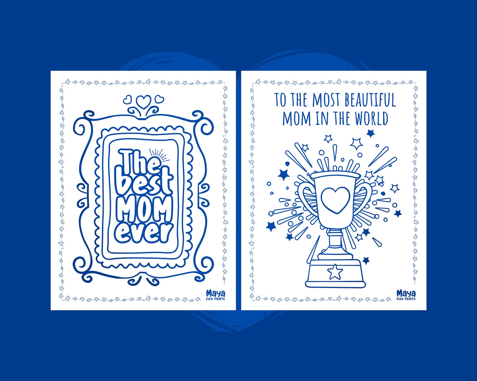 Mother's Day Coloring Pages All About My Mom Book, 15 Printable Cute ...