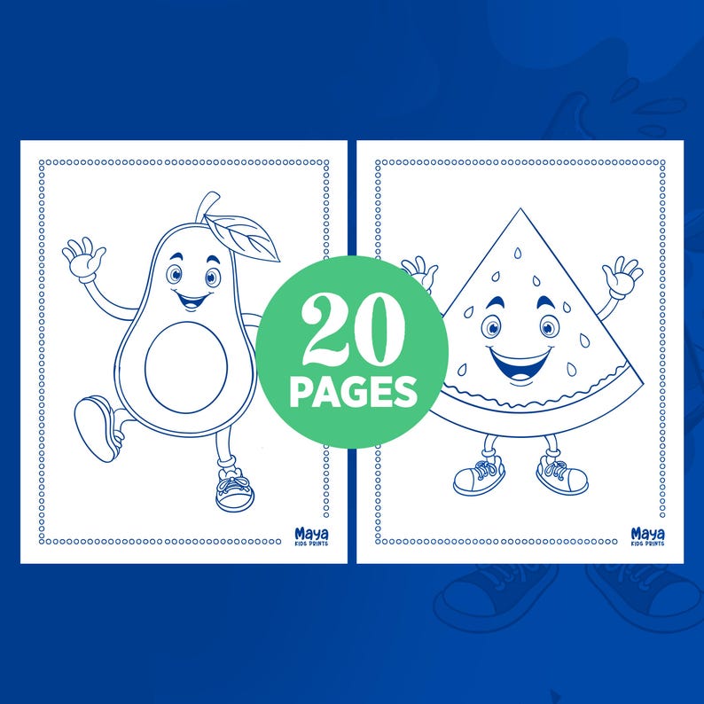 Printable Coloring Book Pages for Kids Kids Coloring Pages Fruit-themed ...