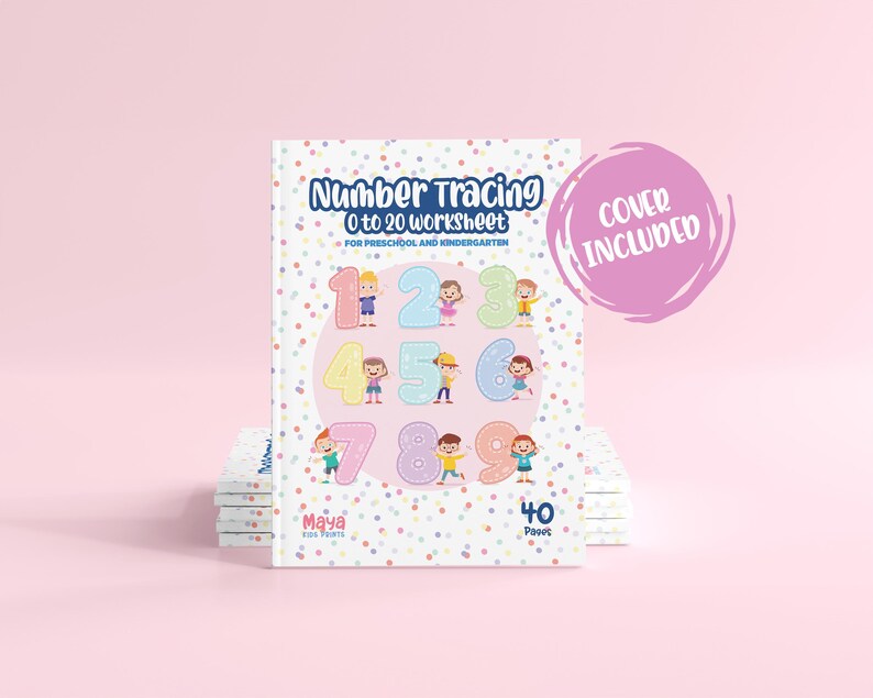 Number Tracing Worksheet - 0 to 20 Learning Numbers for Kindergarten ...