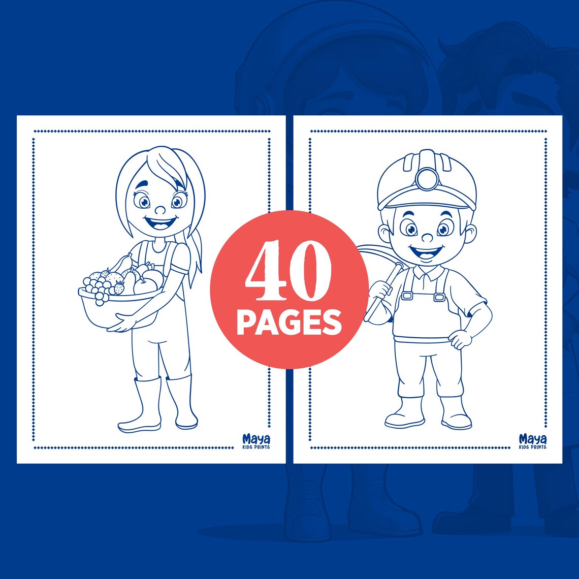 Printable Coloring Pages for Kids, Coloring Book, Jobs & Career ...