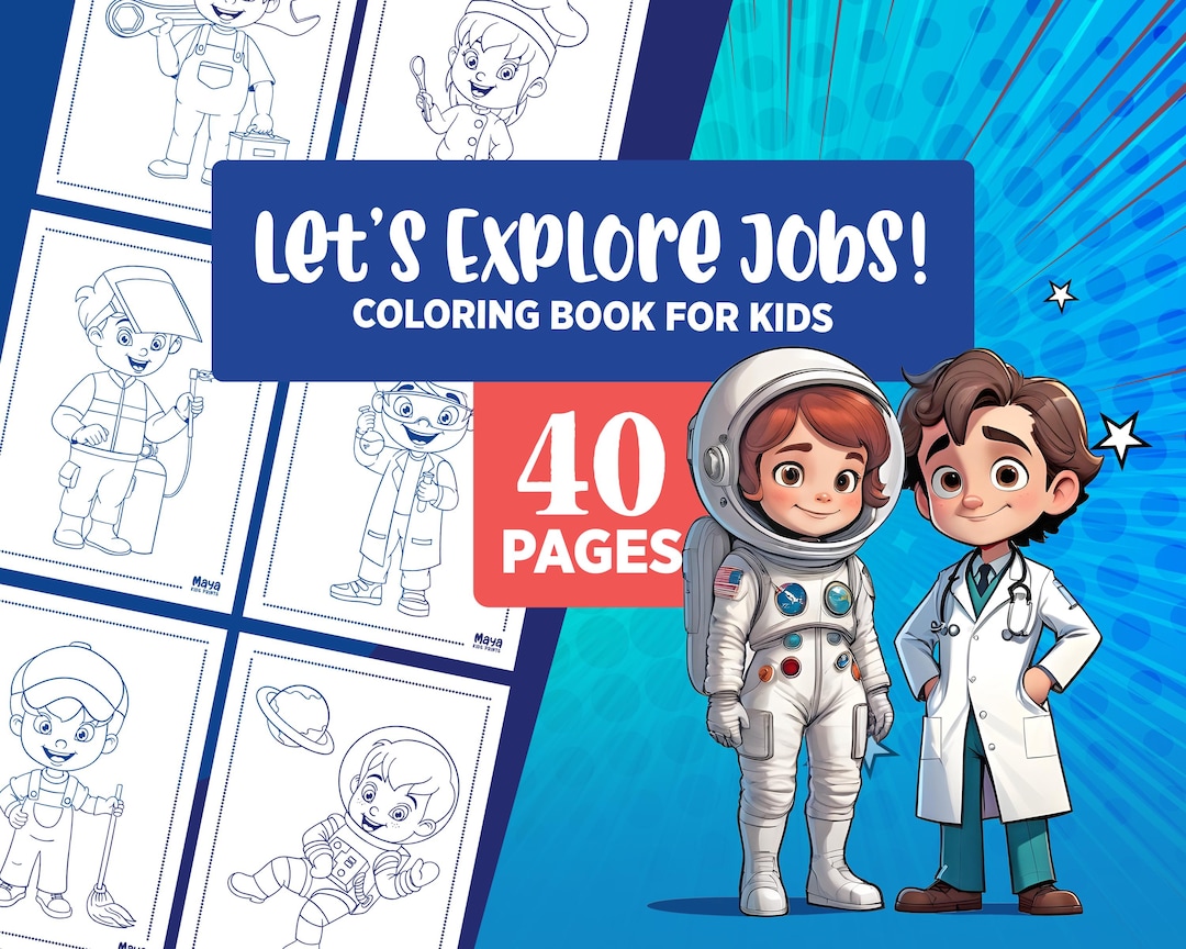 Printable Coloring Pages for Kids, Coloring Book, Jobs & Career ...