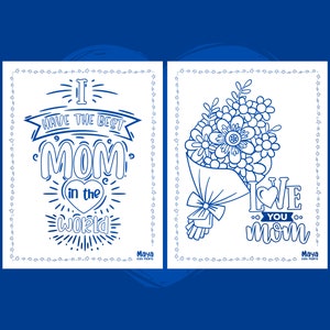 Mother's Day Coloring Pages All About My Mom Book, 15 Printable Cute ...