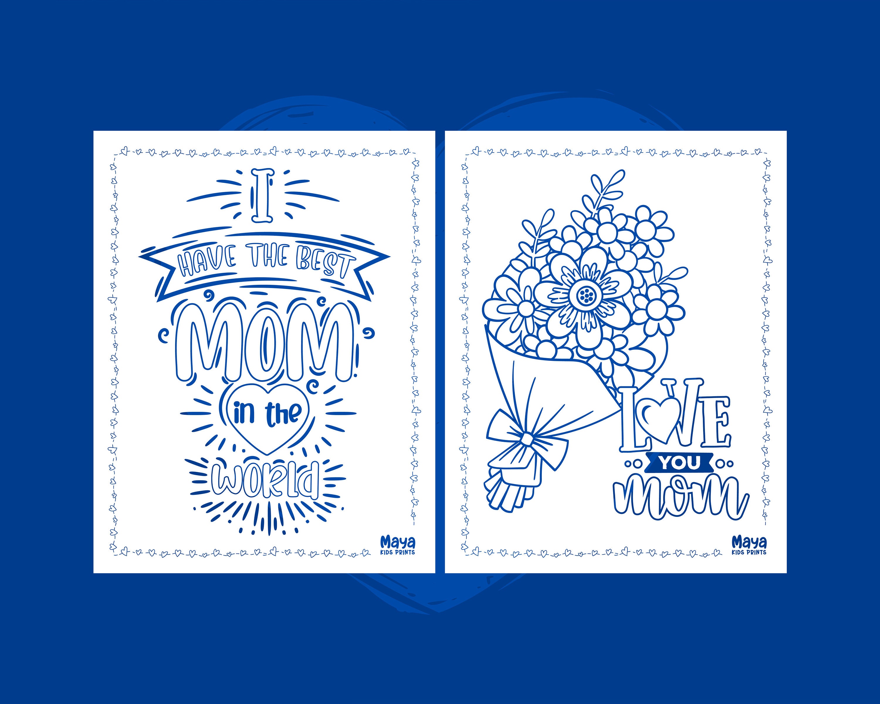 Mother's Day Coloring Pages All About My Mom Book, 15 Printable Cute ...