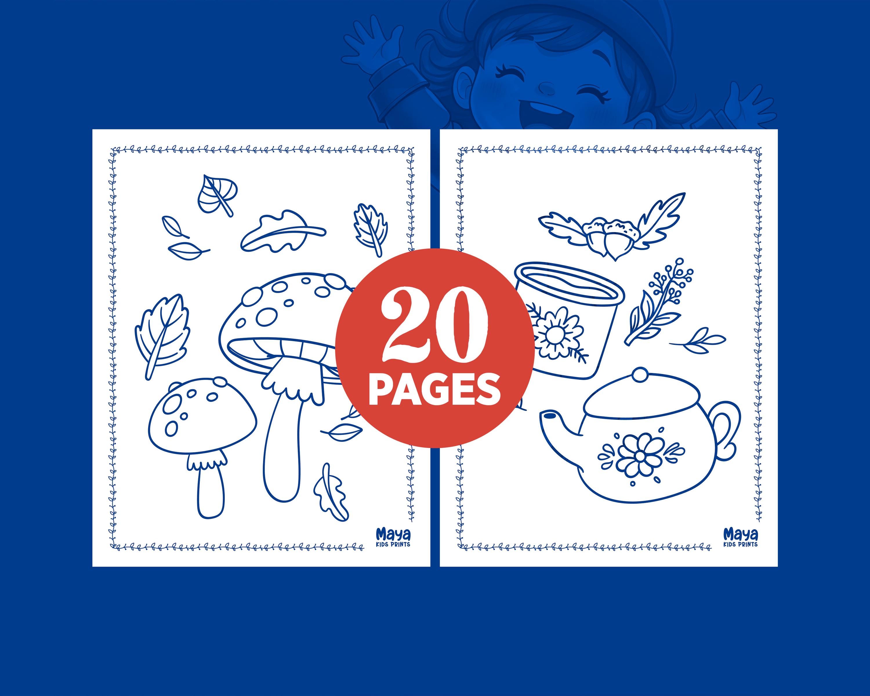 Autumn Coloring Pages for Kids - Fall Coloring Sheets for Preschool ...