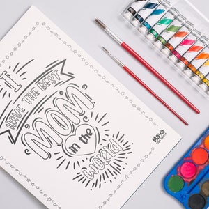 Mother's Day Coloring Pages All About My Mom Book, 15 Printable Cute ...