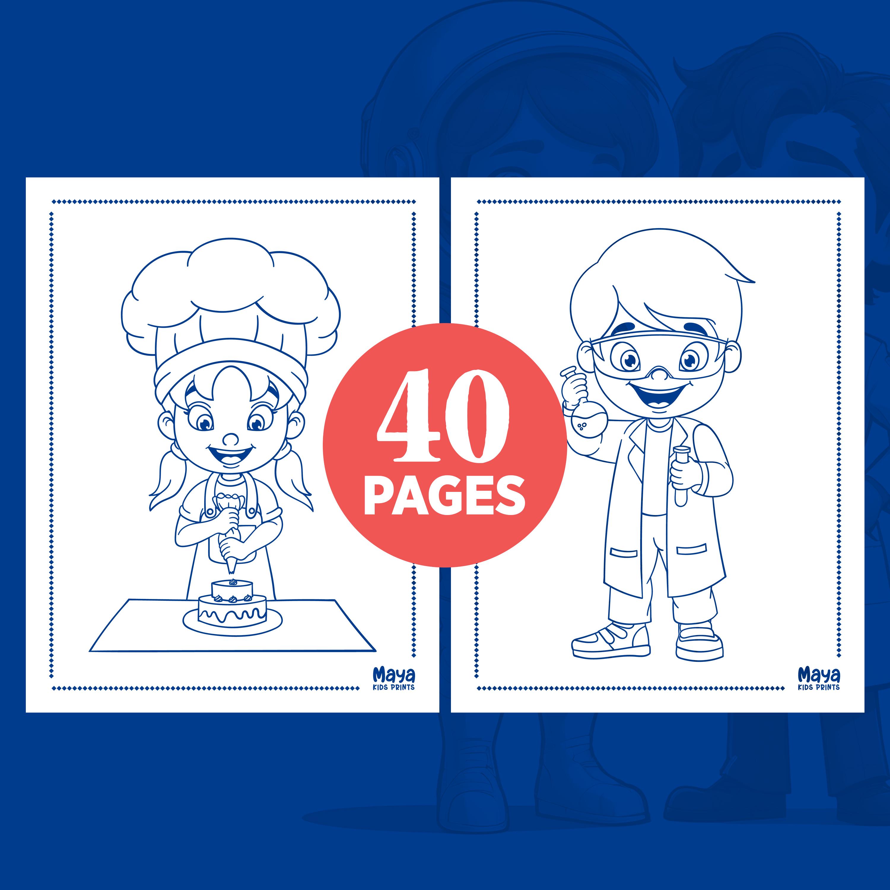 Printable Coloring Pages for Kids, Coloring Book, Jobs & Career ...