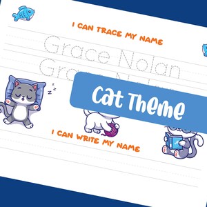 Custom Name Tracing Sheet – Handwriting Practice for Kindergarten and ...