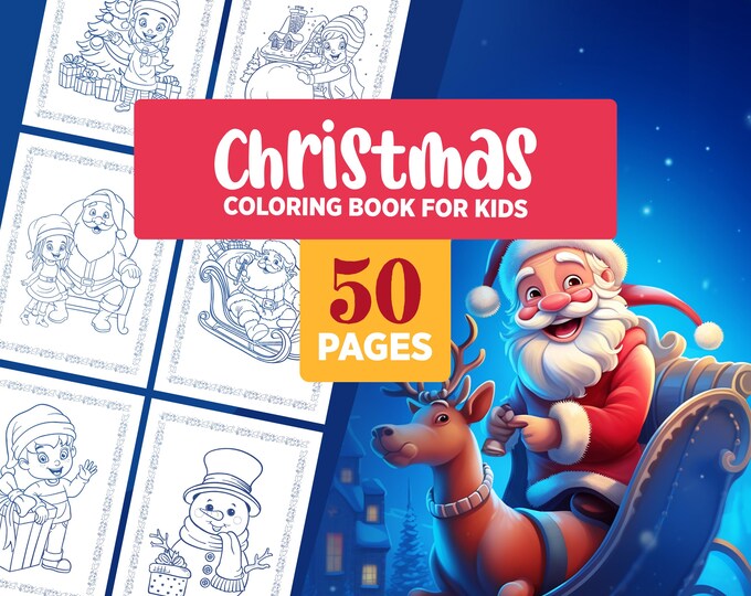 16 Christmas Coloring Pages: Festive Printable Activity (PDF) - Etsy Canada