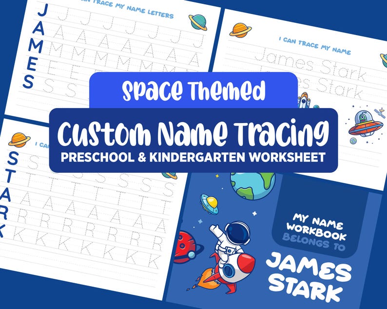Custom Name Tracing Sheets – Letter Tracing, Handwriting Practice for ...