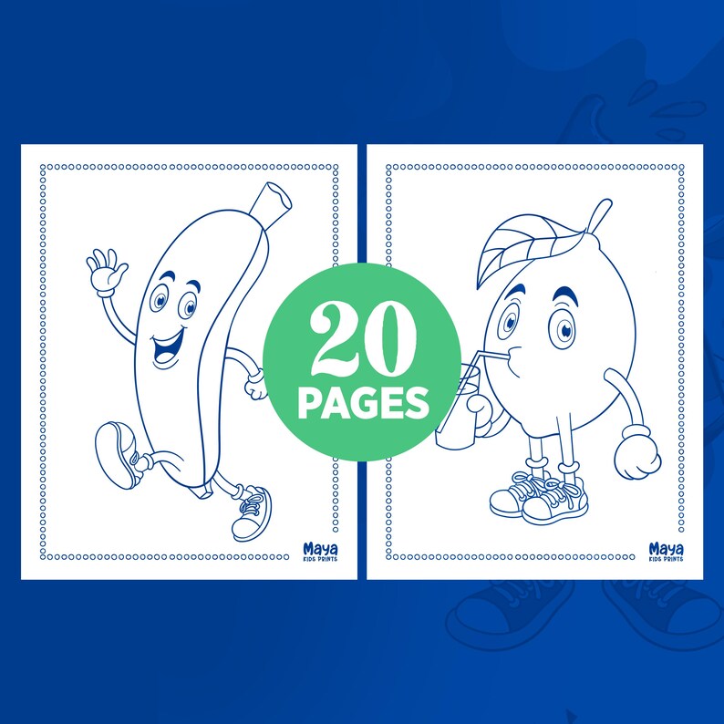 Printable Coloring Book Pages for Kids | Kids Coloring Pages | Fruit ...