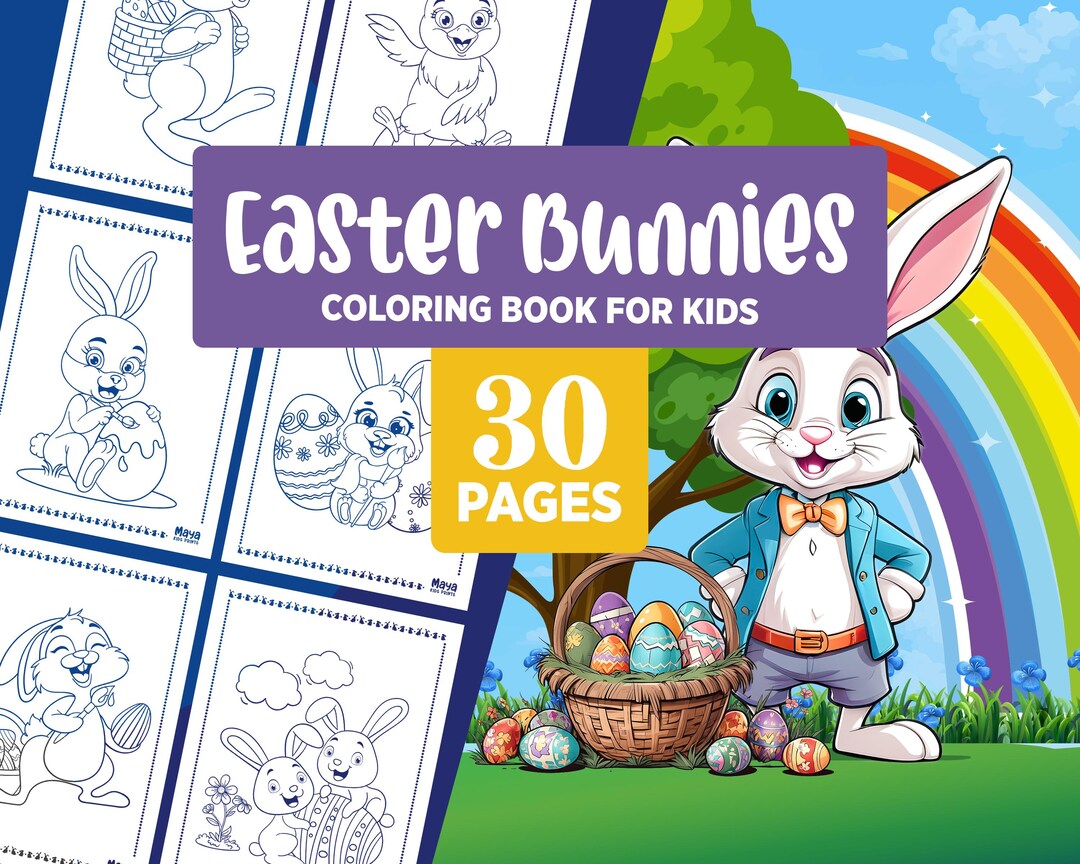 Easter Coloring Book Pages for Kids - Printable, Fun & Educational ...