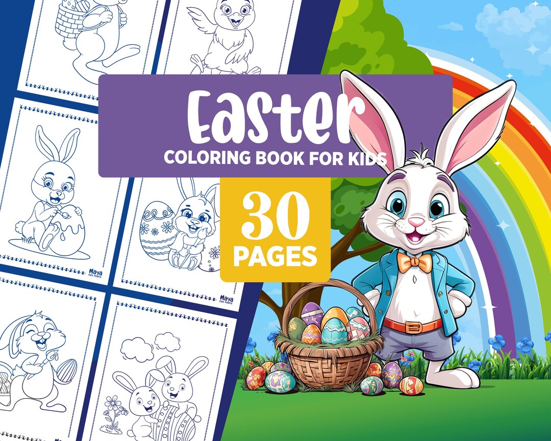 Easter Coloring Book Pages for Kids - Printable, Fun & Educational Kids ...