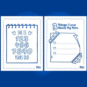 Mother's Day Coloring Pages All About My Mom Book, 15 Printable Cute ...