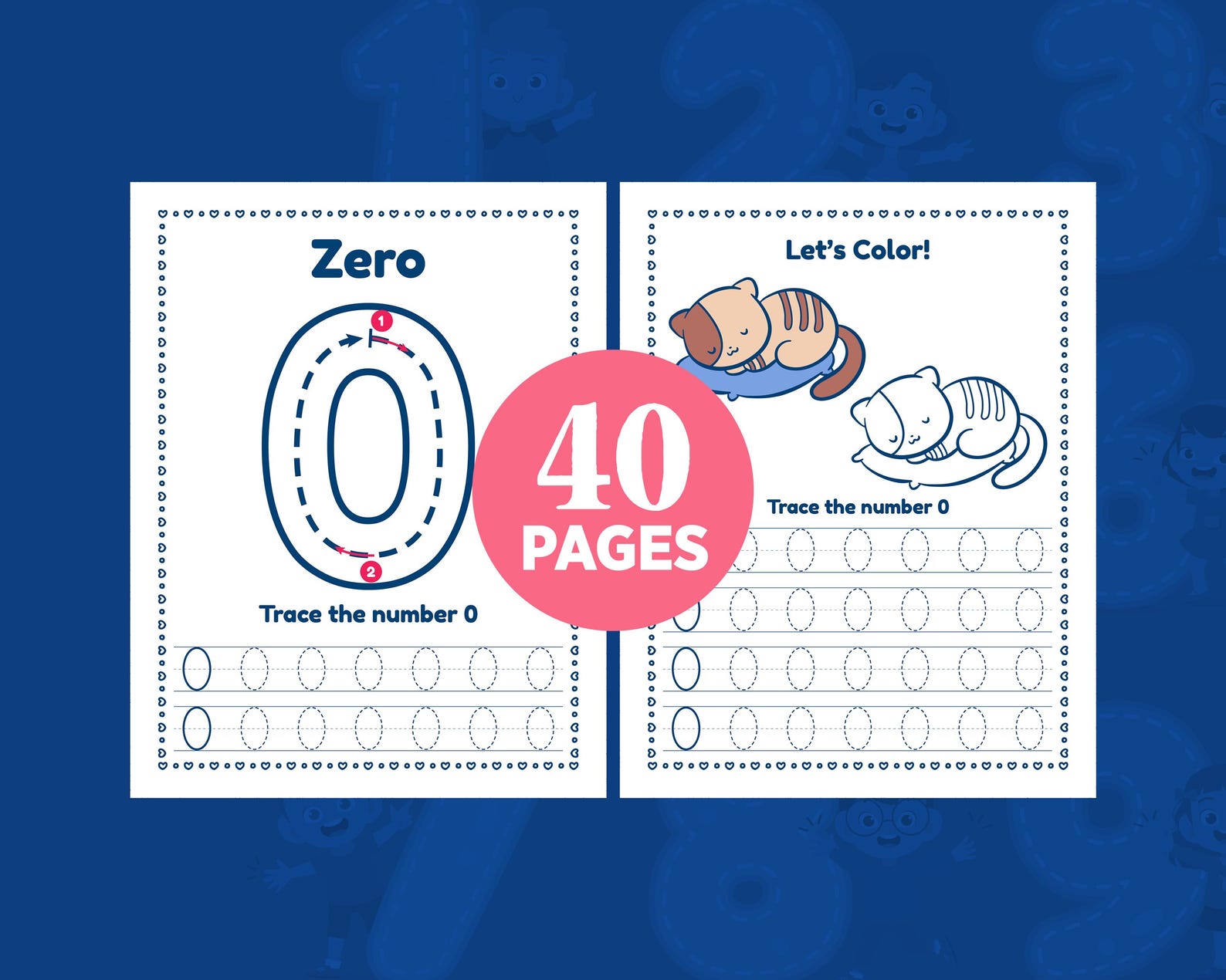 Number Tracing Worksheet - 0 to 20 Learning Numbers for Kindergarten ...