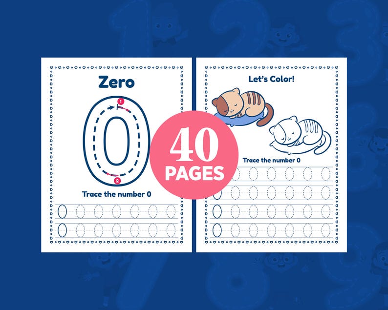 Number Tracing Worksheet - 0 to 20 Learning Numbers for Kindergarten ...