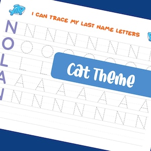 Custom Name Tracing Sheet – Handwriting Practice for Kindergarten and ...