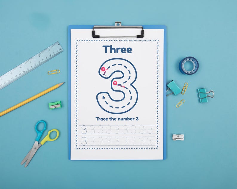 Number Tracing Worksheet: 0-20 Handwriting Practice, Coloring Sheet ...