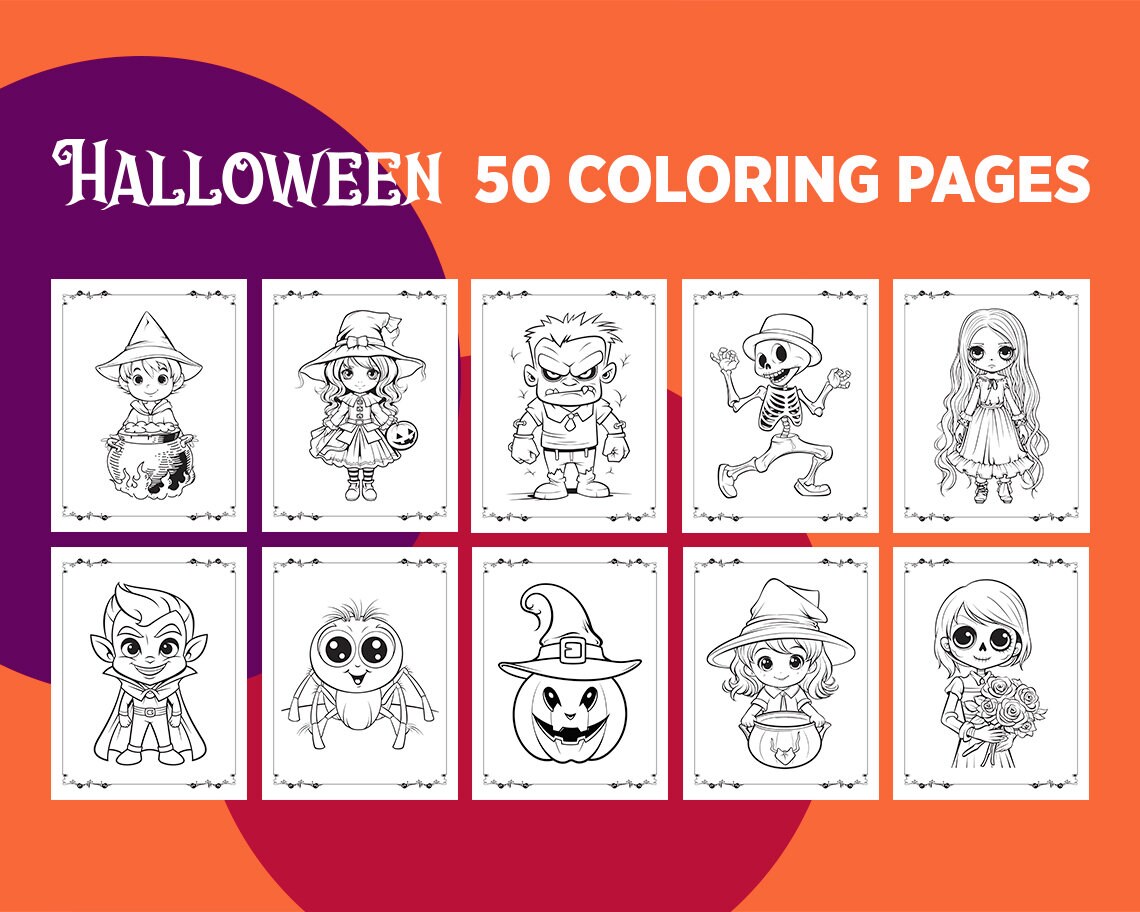 Halloween Coloring Book Pages for Kids Kids Coloring Pages, Printable ...