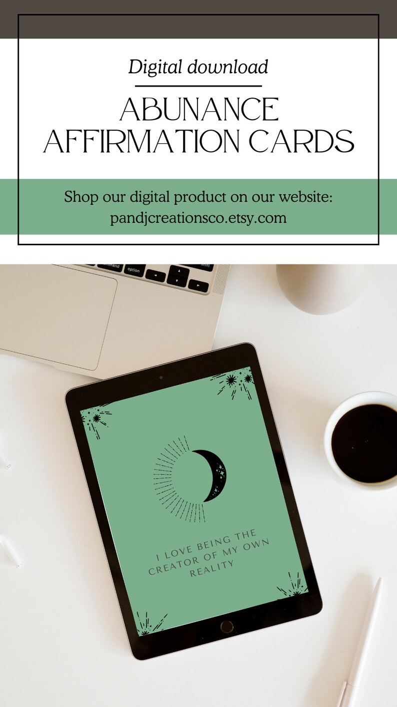 Abundance Affirmation Cards Set - Digital - Etsy