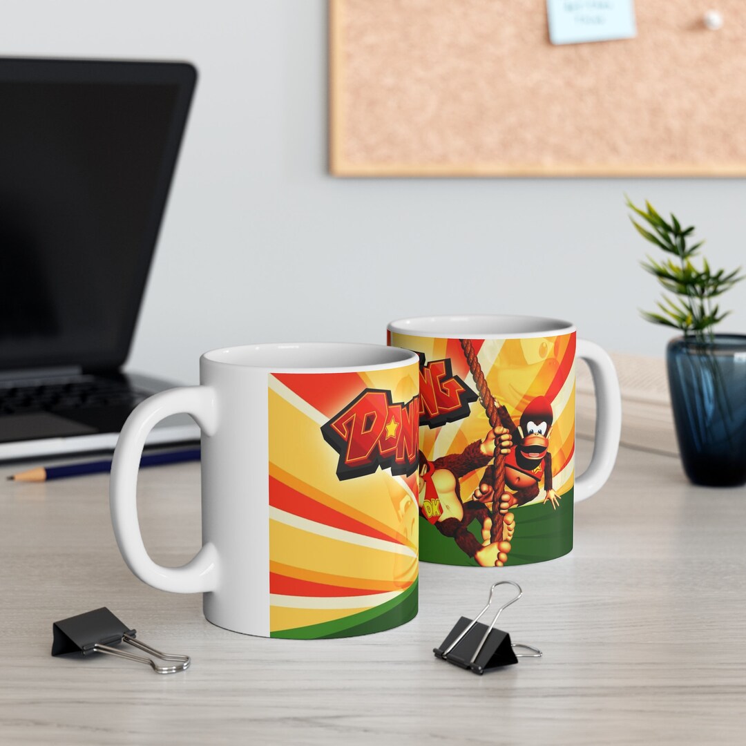 Donkeykong & Diddy Retrogaming Fan Art Mug, 11 Oz - Etsy