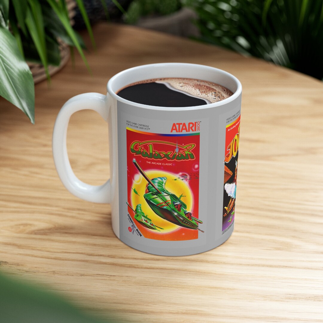 Retro Mug Atari 2600 Retrogaming Gremlins, Galaxian, Joust 11 Oz Mug - Etsy
