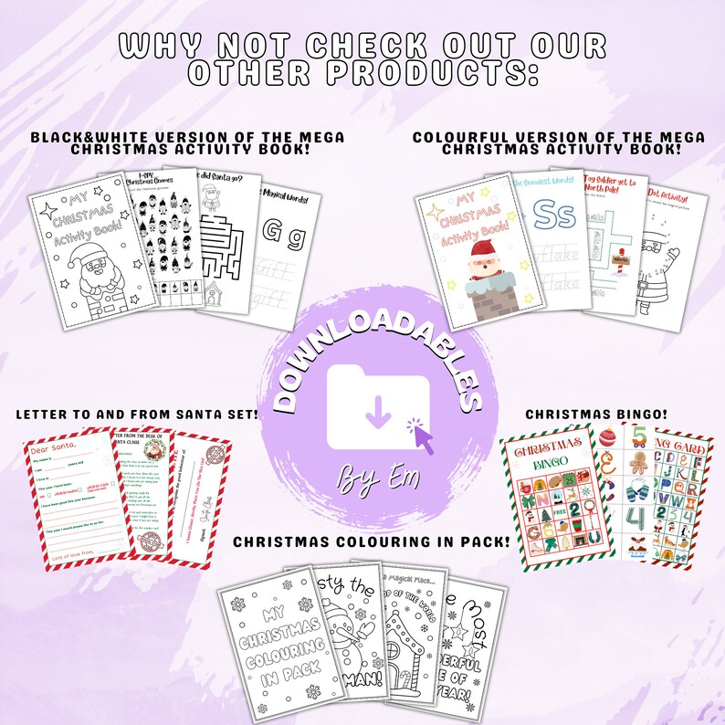 Christmas Maze Activity Pack Printable, 46 Kids Maze's, Colouring Maze ...