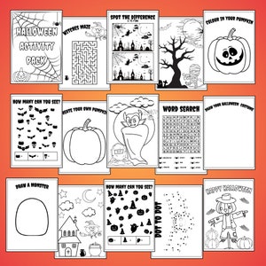 25 Printable Halloween Activities, Halloween Word Search, Halloween ...
