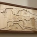 Custom 3D Laser-cut Lake Bathymetry Map - Etsy