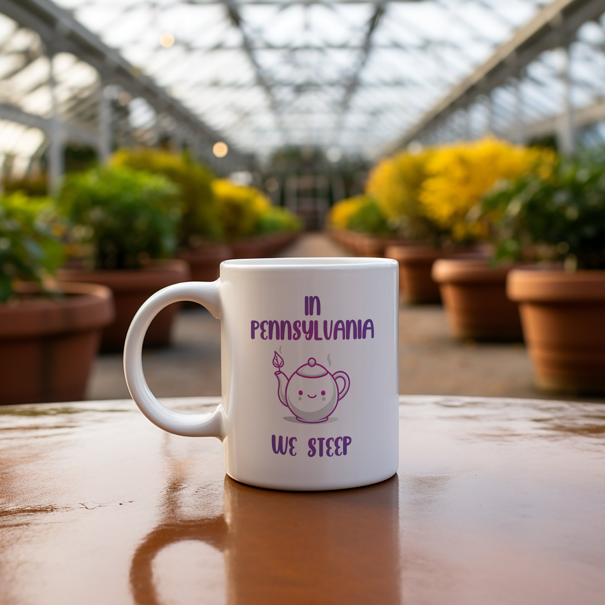 Pennsylvania Gift Mug for Her, Cute Teapot Gift, Pennsylvania Souvenir ...