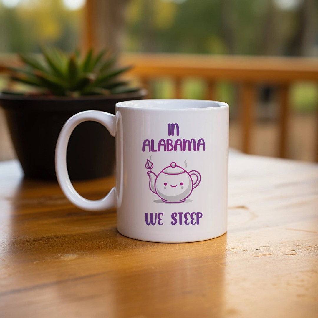 Purple Alabama Gift Mug for Her Teapot Gift Mug for Alabama Girl - Etsy
