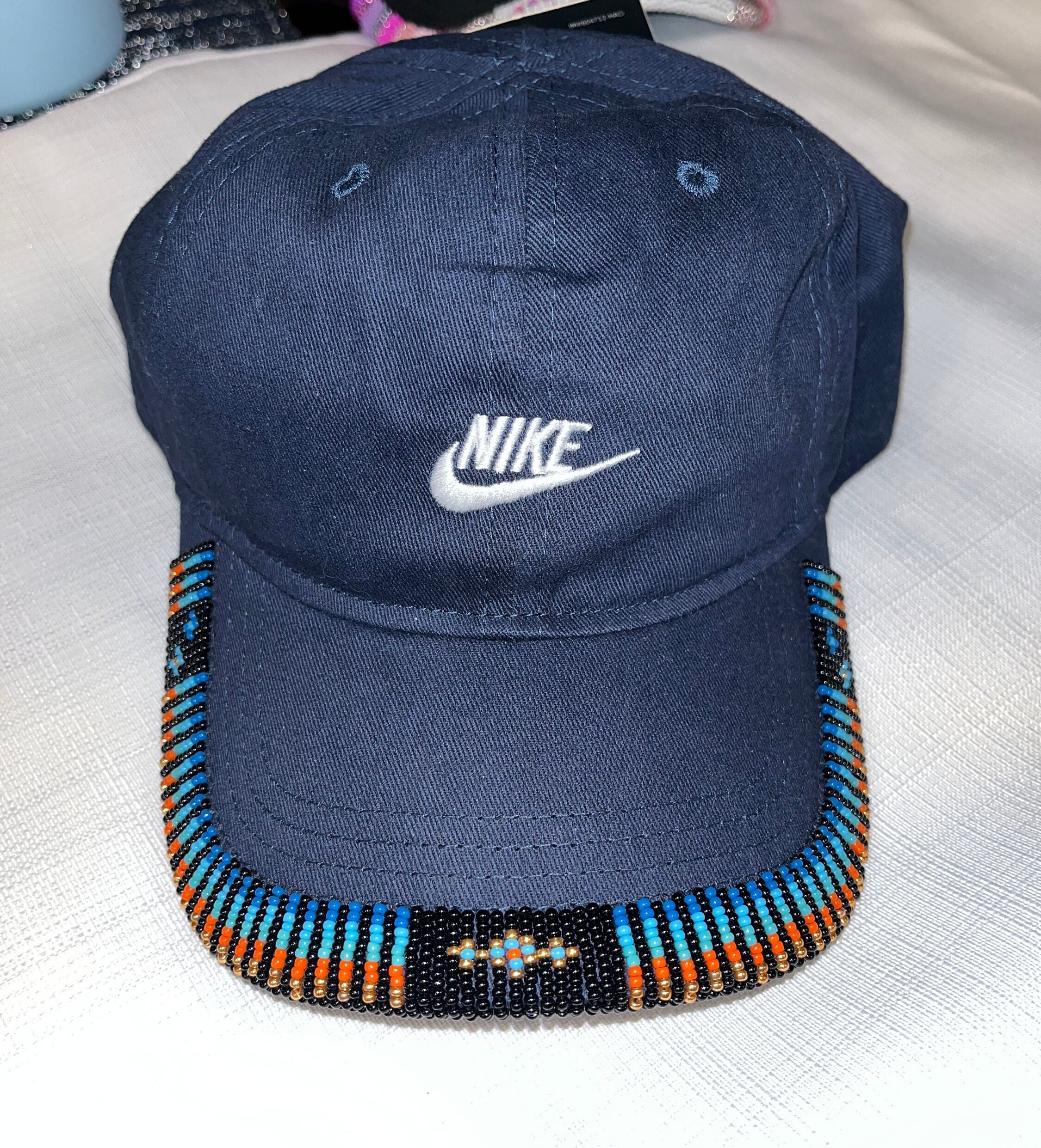 Beaded Hat, Beaded Ball Cap Brim, Youth Size Beaded Hat - Etsy