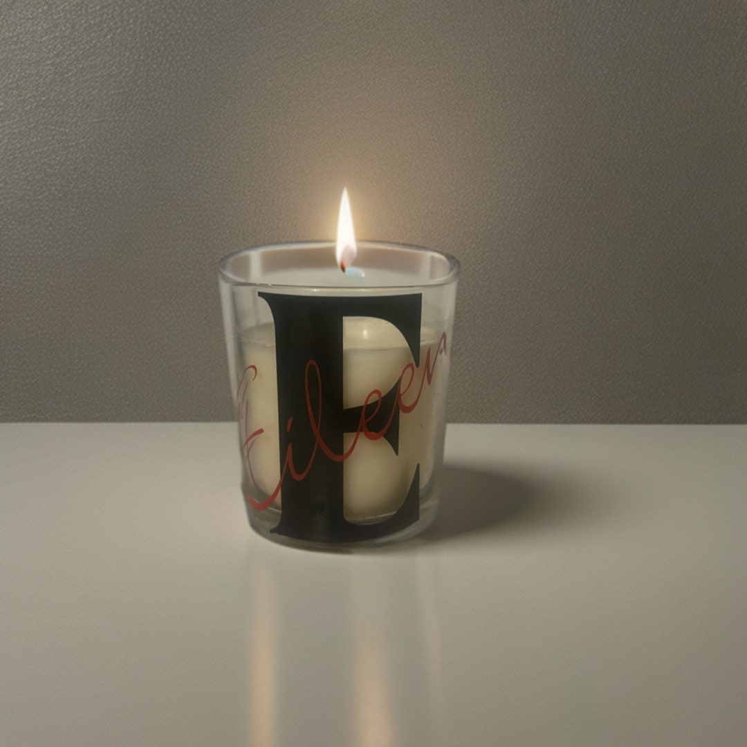 Personalised Initial Candle - Etsy