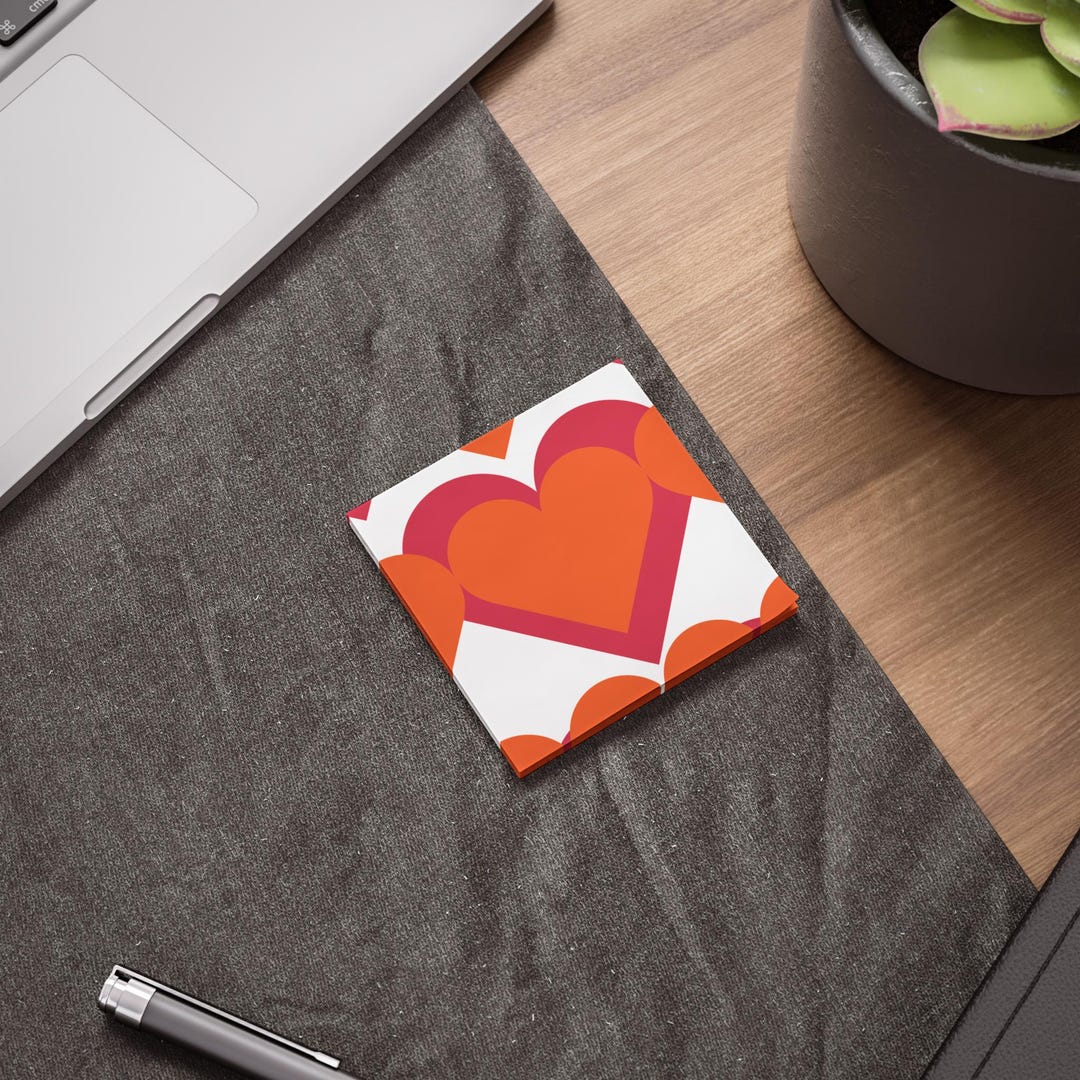 Heart Post-it® Note Pads - Etsy
