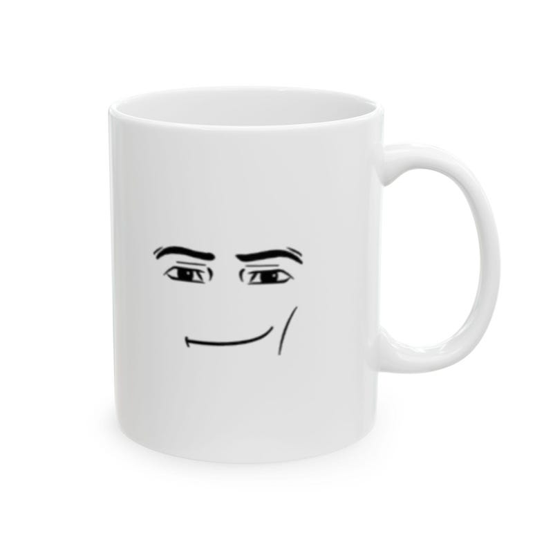 Roblox Man Face Mug - Etsy