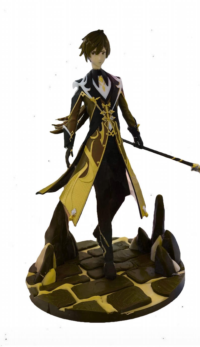 Zhongli Genshin Impact Model Figure – Fully Colored or DIY Unpainted - Etsy