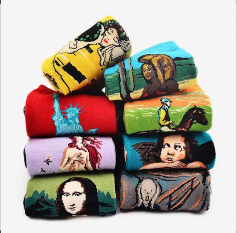 Wearable Masterpieces Art Socks - Etsy