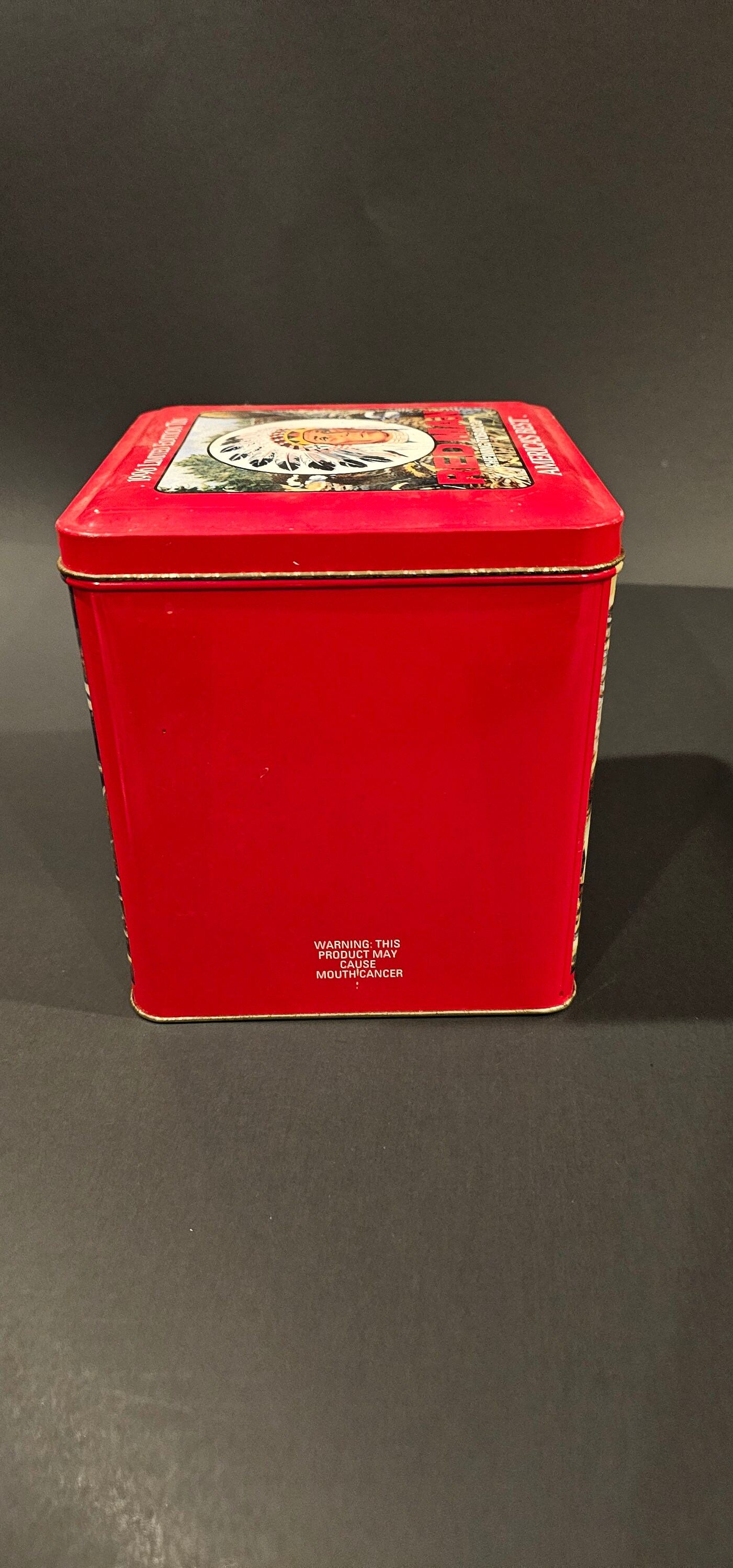 Vintage 1996 Limited Edition Red Man Chewing Tobacco Tin Bob White ...