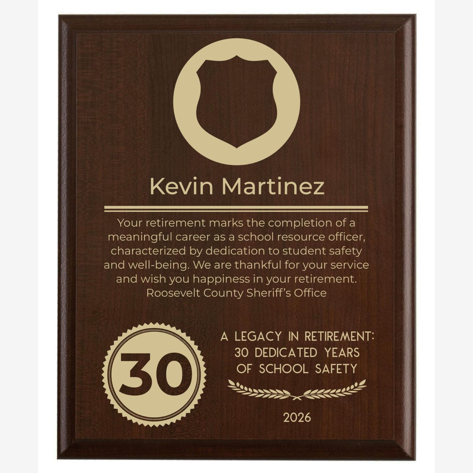 School Resource Officer Retirement Gift | Proof You Recognized the ...
