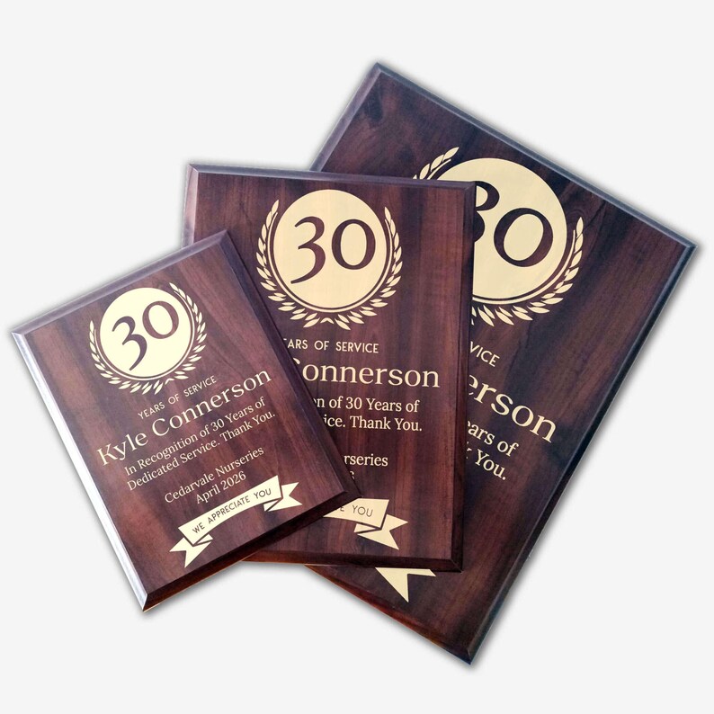 30 Year Work Anniversary Award | Thirty Years of Championship-level ...