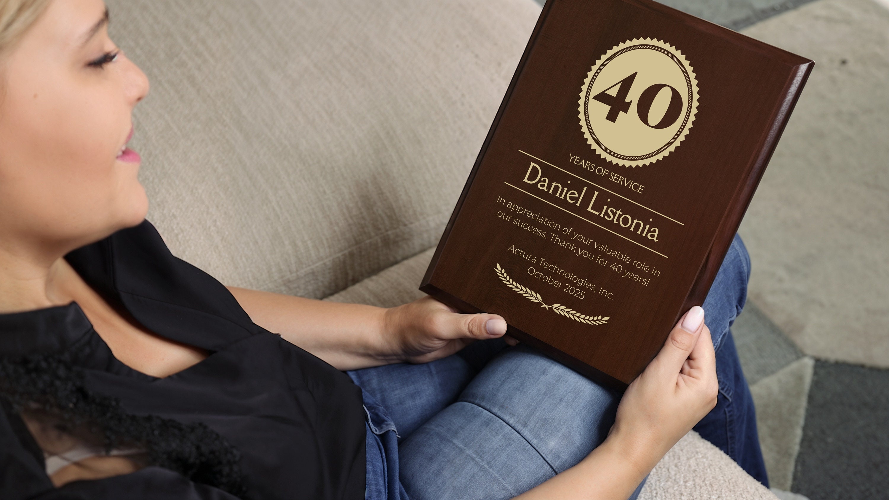40 Year Work Anniversary Award | Four Decades of Working That Feels ...