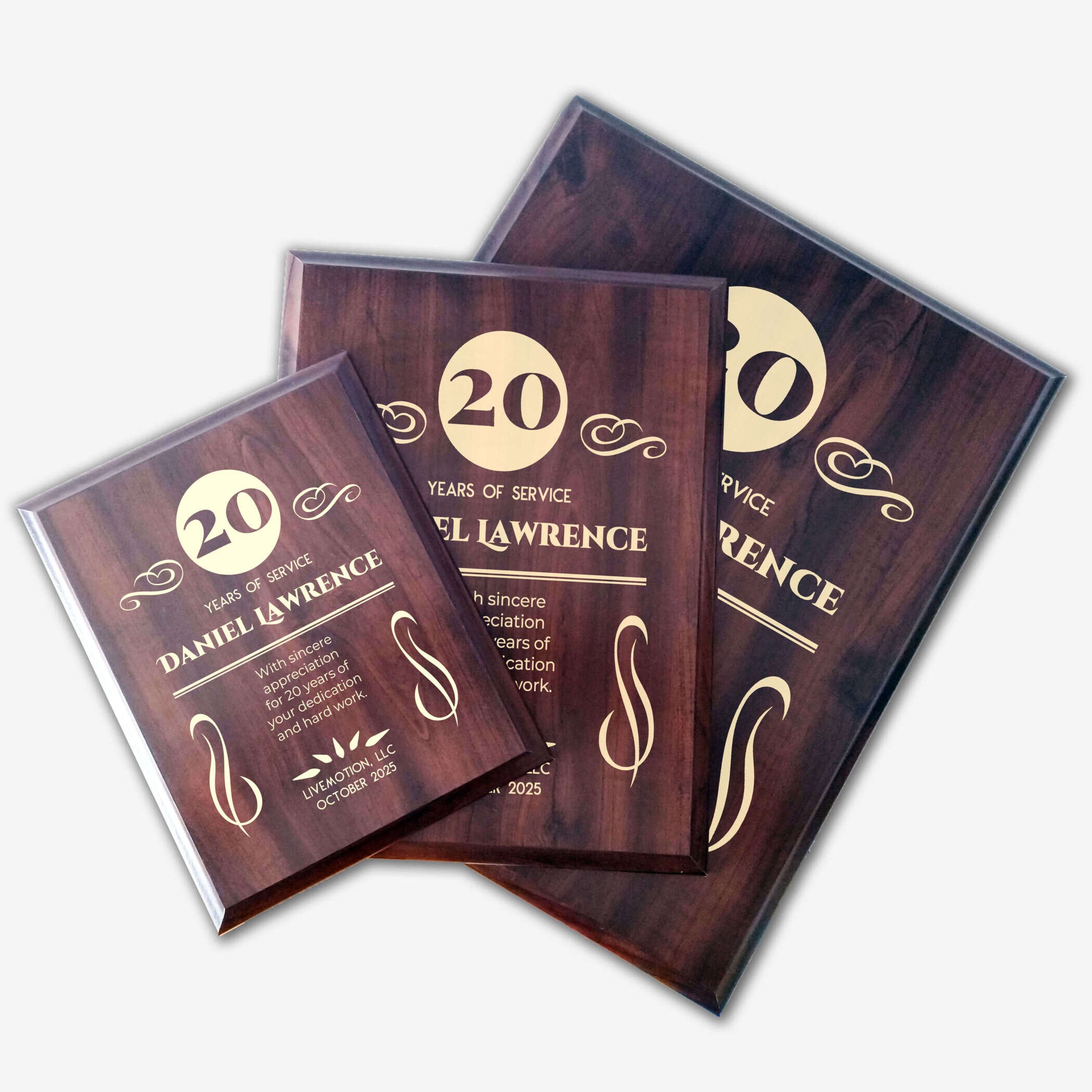 20 Year Work Anniversary Award | Twenty Years of Service Gift ...