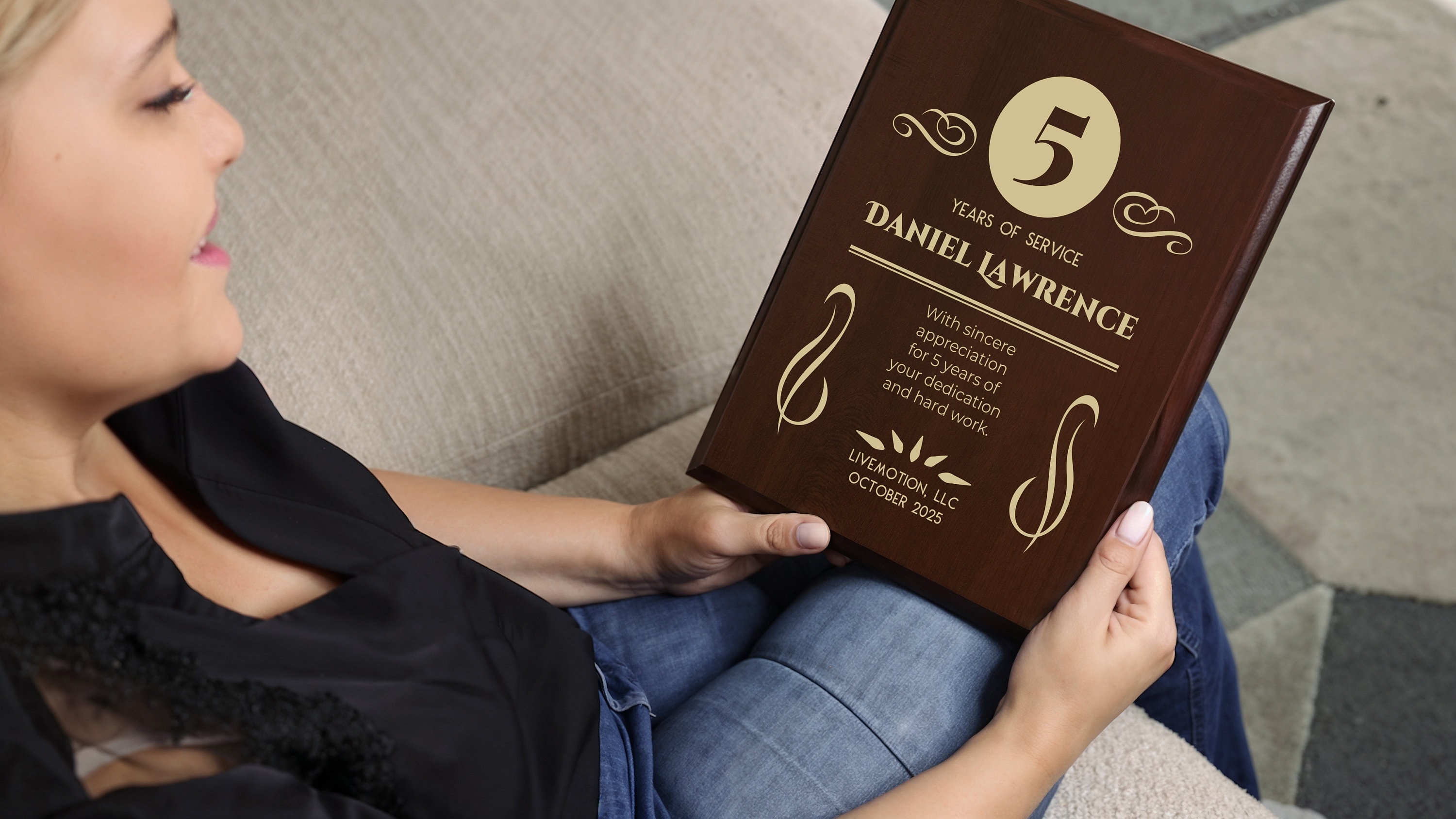 5 Year Work Anniversary Award | Five Years in the Spotlight You Deserve ...