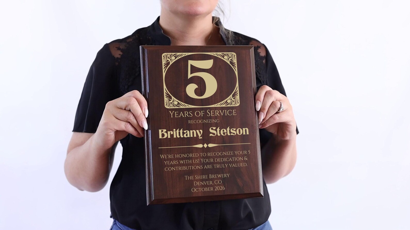 5 Year Work Anniversary Award | Timeless Honor for Five Years That ...