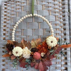 Fall Harvest Beaded Wreath - Etsy