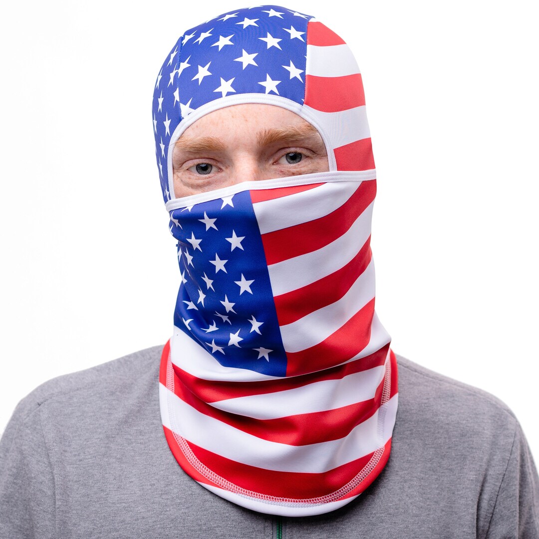 Balaclava USA US Flag Ski Mask for Man Adults Winter Full Face - Etsy
