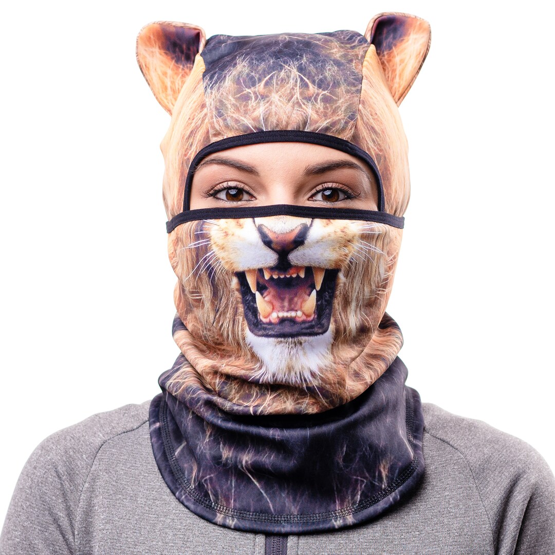 Balaclava Animal 3d Lion Ski Mask for Woman Adults Winter Full - Etsy