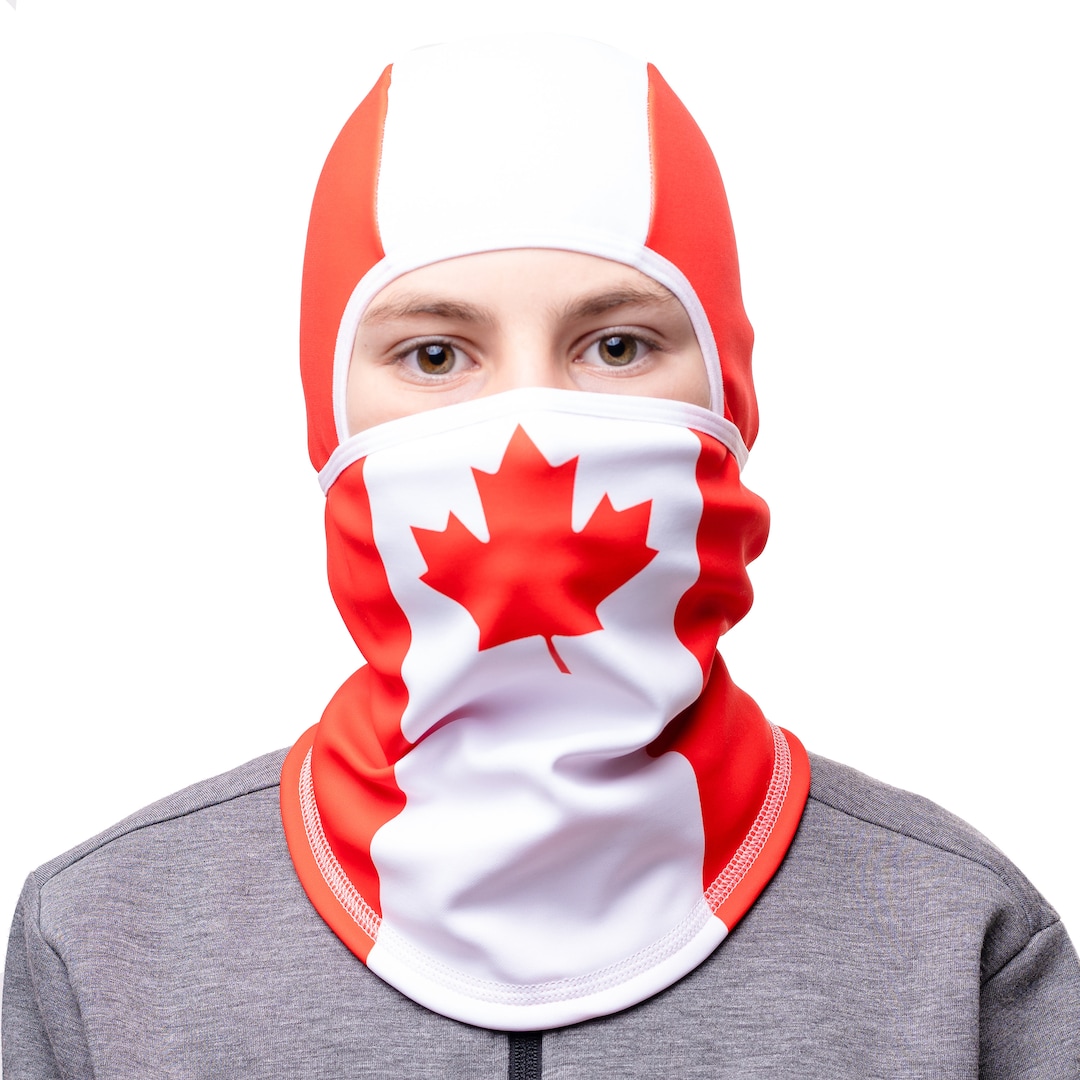Balaclava Canada Flag Ski Mask for Kids Winter Full Face Breathable ...