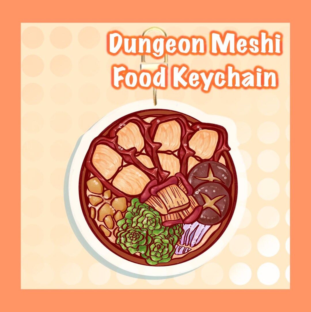 Dungeon Meshi Food Keychain | Scorpion & Walking Mushroom Hot Pot ...