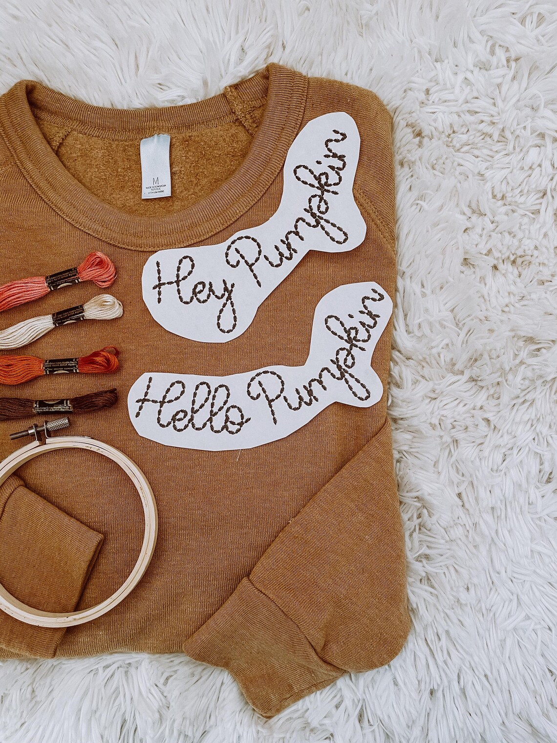 Stick and Stitch Grateful Fall Custom Neck Embroidery Sticker Curved ...