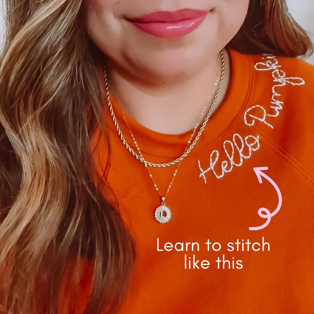 Custom Name Collar Embroidery Tutorial for Beginners – Stick and Stitch ...